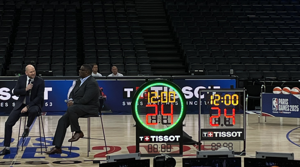NBA And Tissot Unveil New, Round Shot Clock For 2025-26 Season