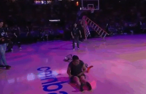 Red Panda Suffers Scary Fall During WNBA Commissioner’s Cup Halftime ...