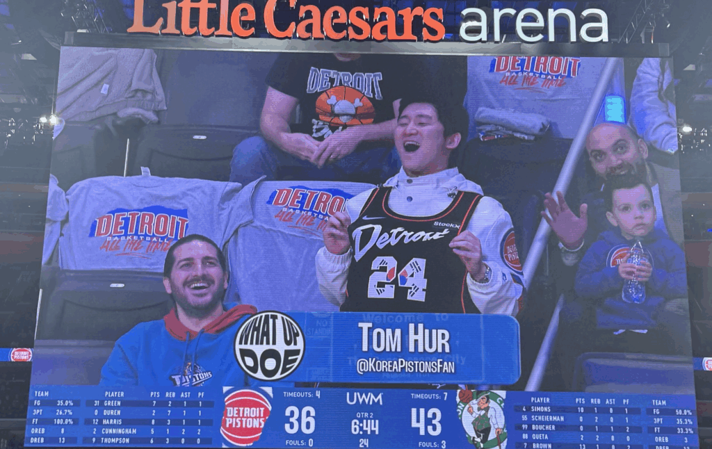 Lifelong Detroit Pistons Fan From South Korea Finally Sees His Team Play