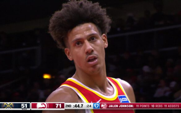 Jalen Johnson Delivers First-Half Triple-Double In 16 Minutes, Finishes ...