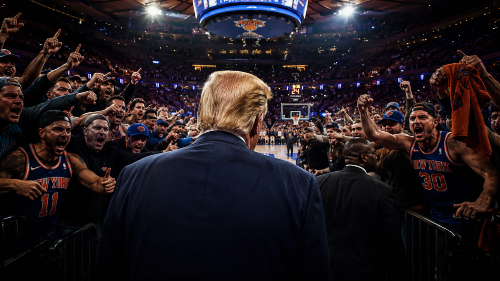 Trump’s Game 3 Visit Turns The Garden’s Biggest Night Into A Security Event